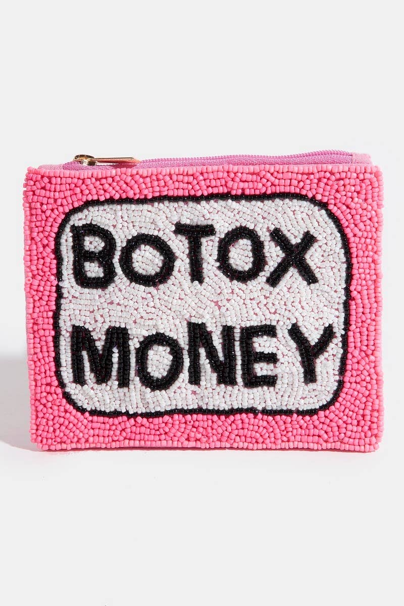 Seed Beaded BOTOX Money Coin Purse - Inspired BaYOU